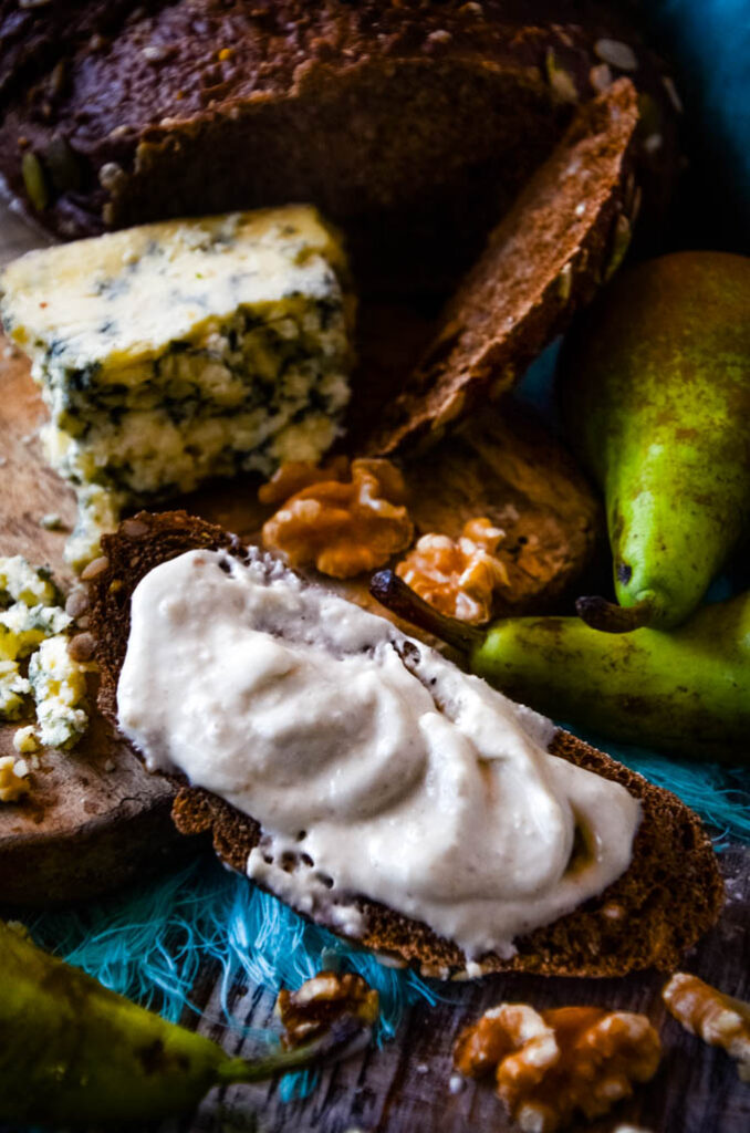 Stilton Pear And Walnut Blue Cheese Dip - Larder Love