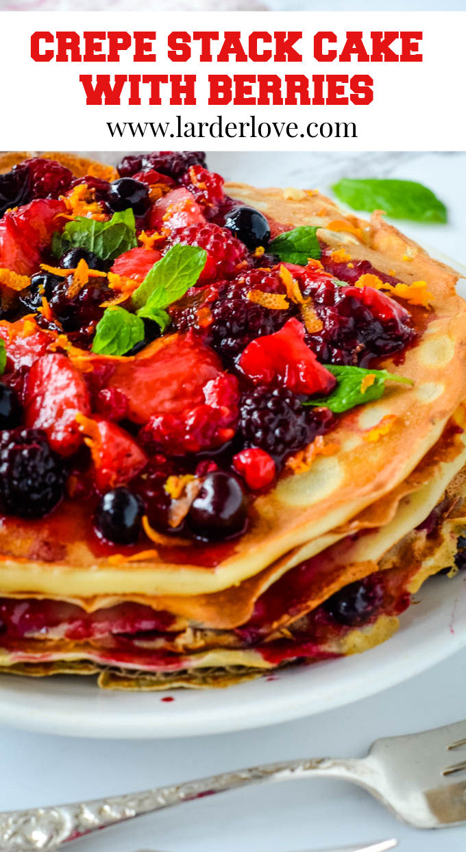 Crepe Stack Pancake Cake - Larder Love