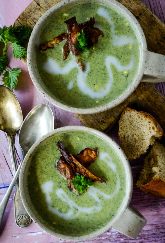 Super Easy Cream Of Nettle Soup - Larder Love