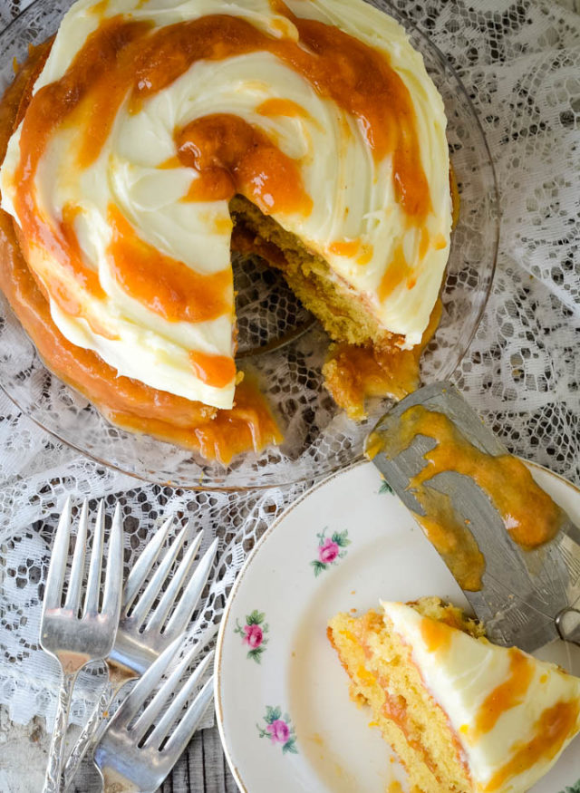 Easy Rhubarb and Ginger Cake - Larder Love