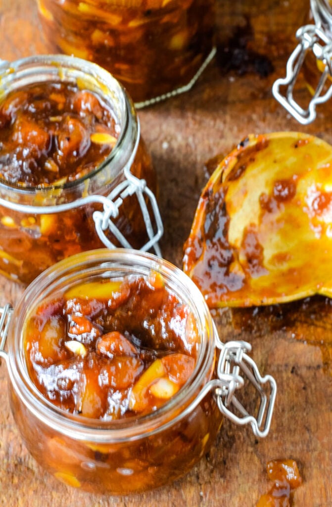 Easy Spiced Apricot Chutney With Almonds - Larder Love