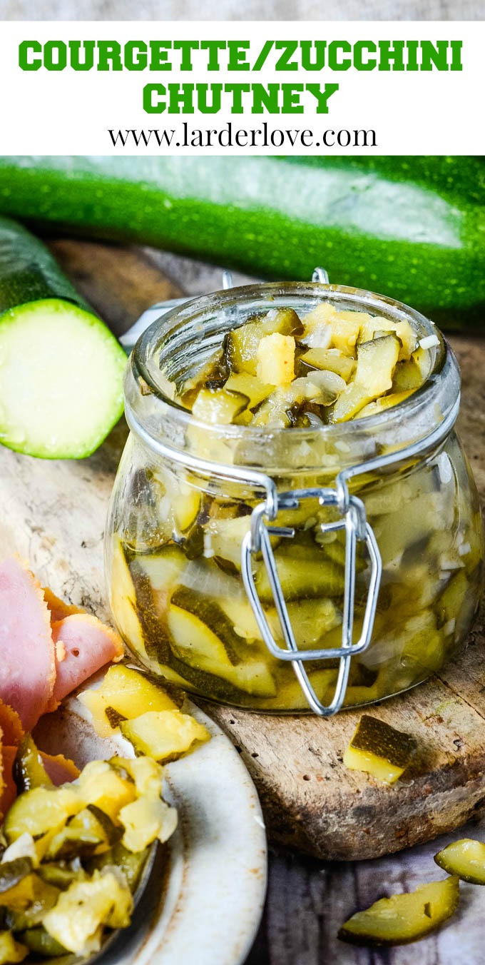 Easy Spicy Courgette/Zucchini Chutney - Larder Love