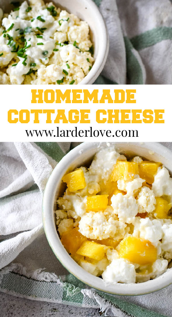 Homemade Cottage Cheese Recipe - Larder Love