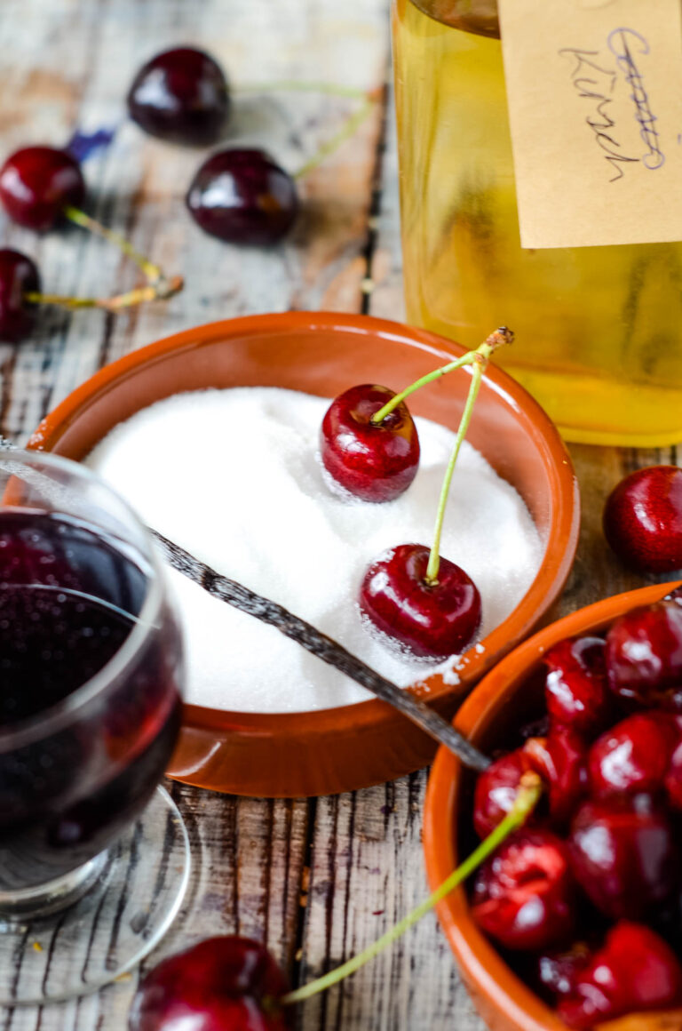 Preserved Cherries In Red Wine Syrup - Larder Love