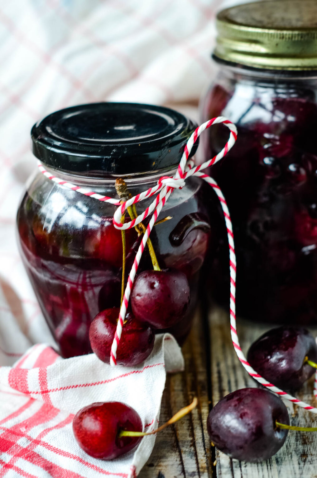 Preserved Cherries In Red Wine Syrup - Larder Love