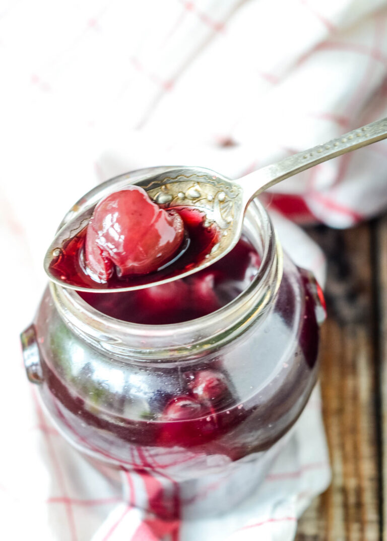 Preserved Cherries In Red Wine Syrup - Larder Love