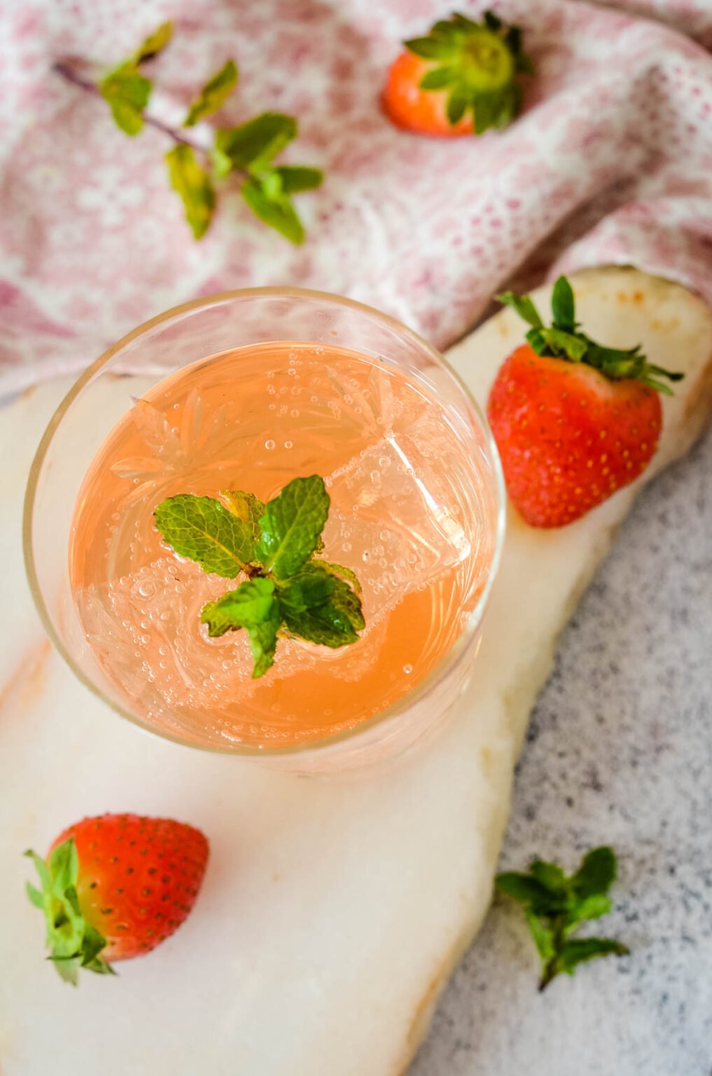 Pimms Style Strawberry And Mint Shrub/Cordial - Larder Love