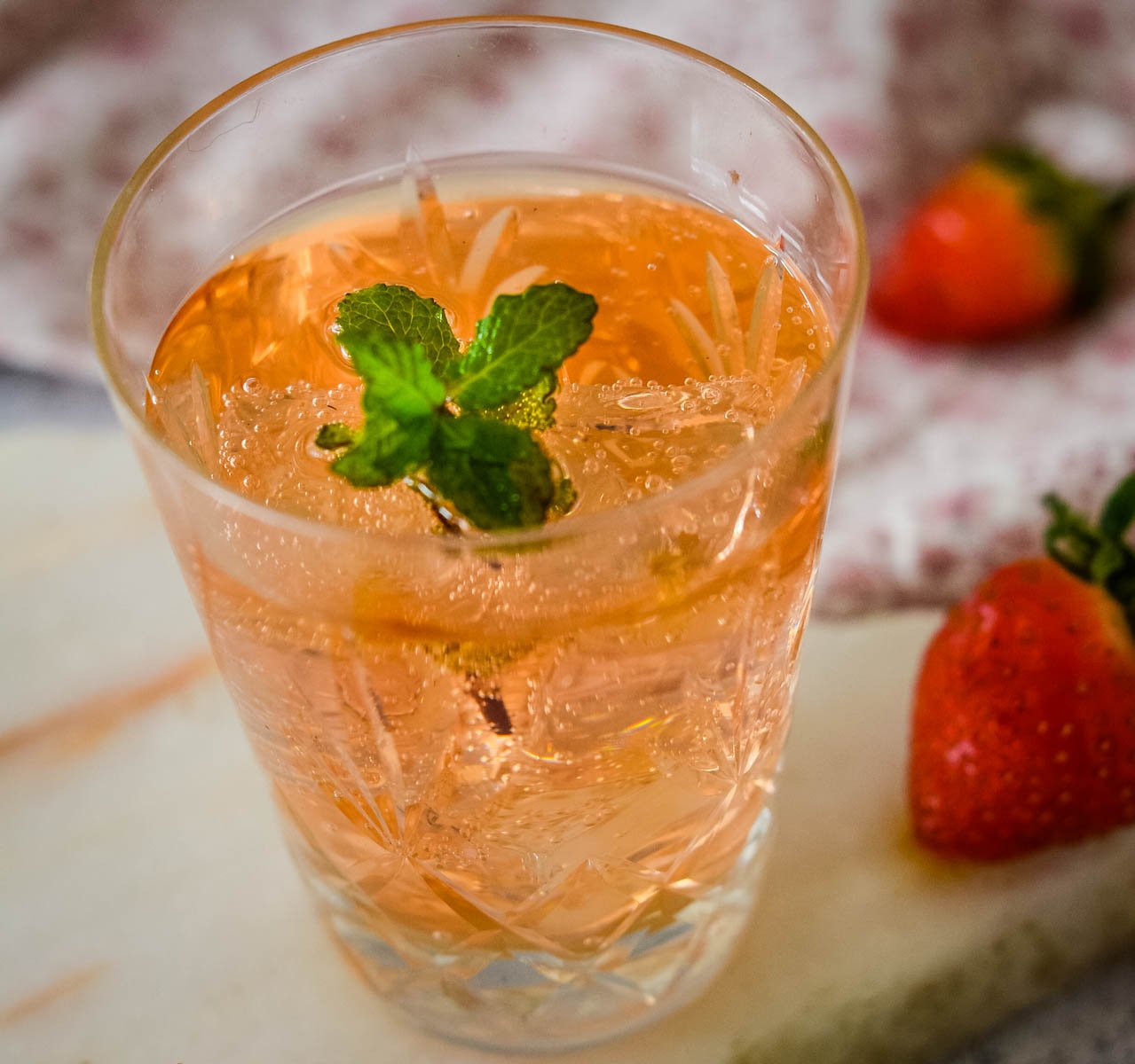 Pimms Style Strawberry And Mint Shrub/Cordial - Larder Love