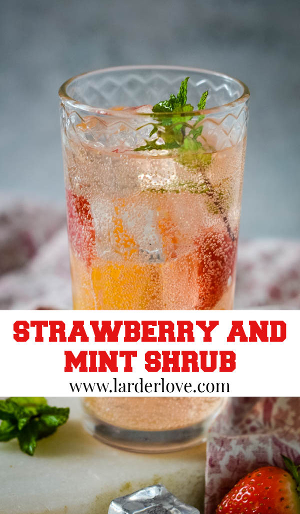 Pimms Style Strawberry And Mint Shrub/Cordial - Larder Love
