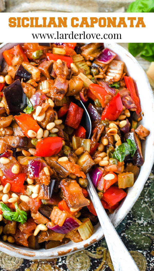 Easy Sicilian Caponata Recipe (Caponata alla Siciliana) - Larder Love