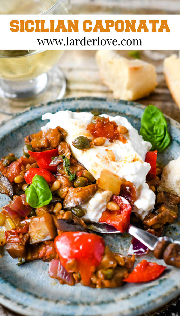 Easy Sicilian Caponata Recipe (Caponata alla Siciliana) - Larder Love