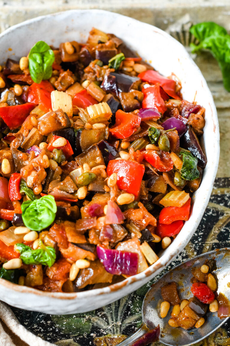 Easy Sicilian Caponata Recipe (Caponata alla Siciliana) - Larder Love
