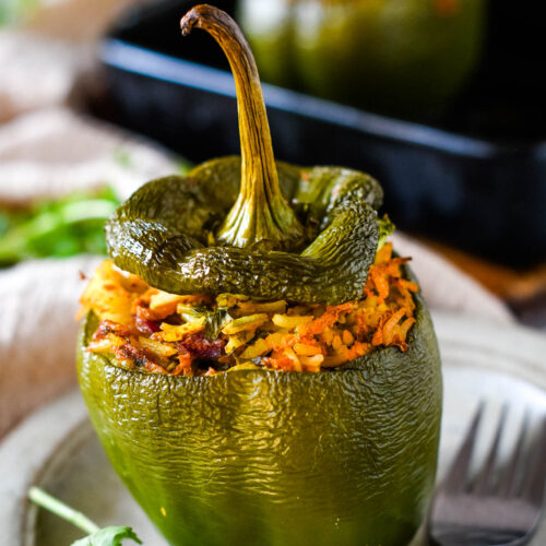 Vegetarian Curry Stuffed Peppers (+Video!) - Larder Love