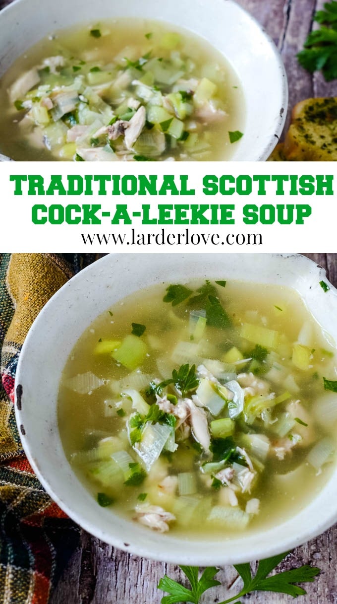 5 Ingredient Traditional Scottish Cock-a-Leekie Soup (+ Video ...
