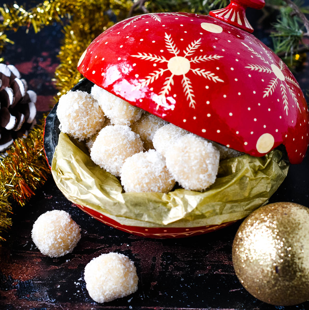 Coconut And Almond Snowballs With Rum - Larder Love
