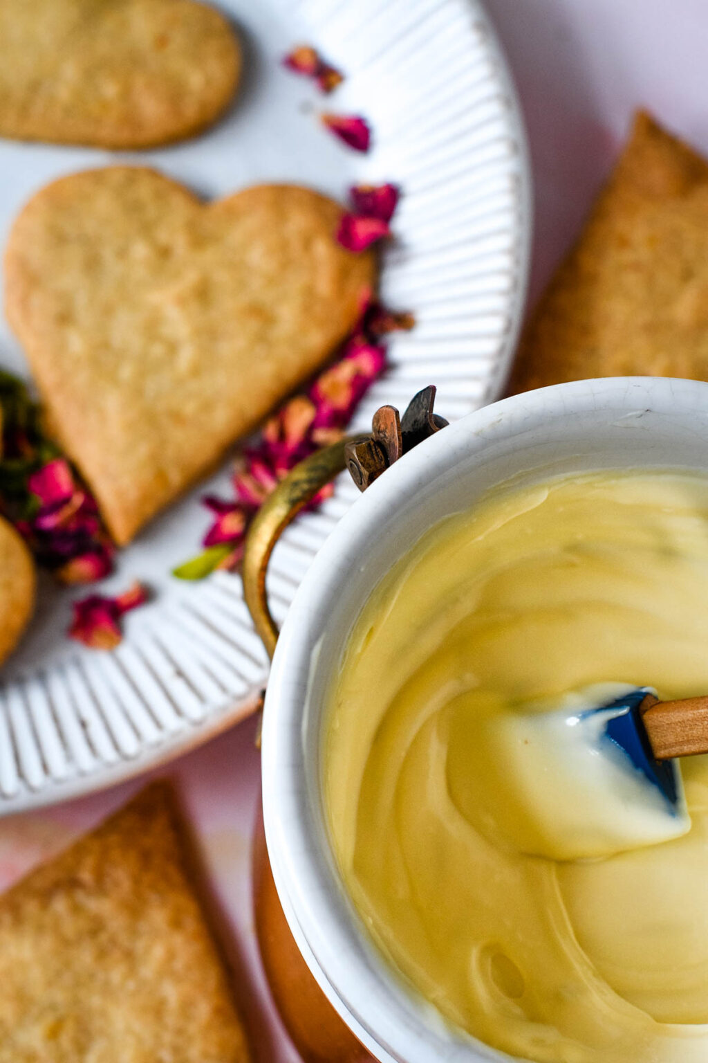 Valentines Chocolate Shortbread Cookies - Larder Love
