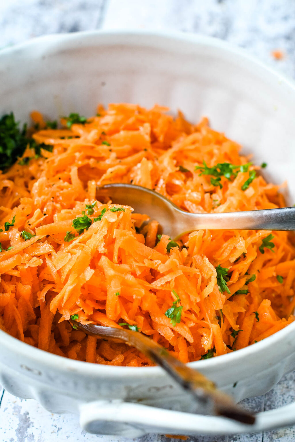 French Grated Carrot Salad (Salade de Carottes rapees) - Larder Love