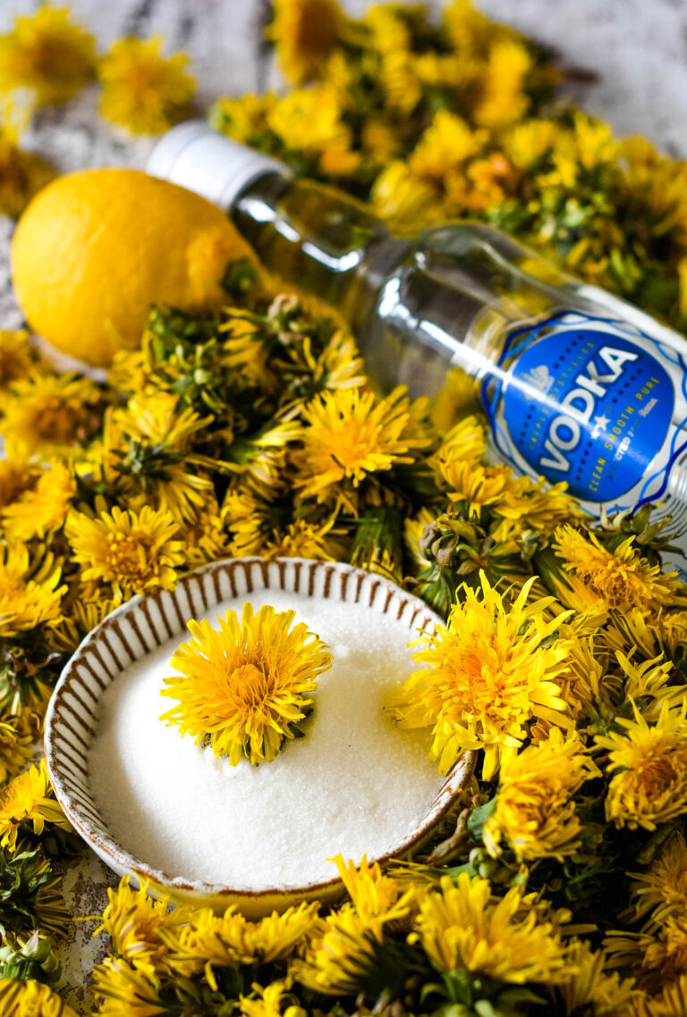 Homemade Dandelion Liqueur Recipe - Larder Love