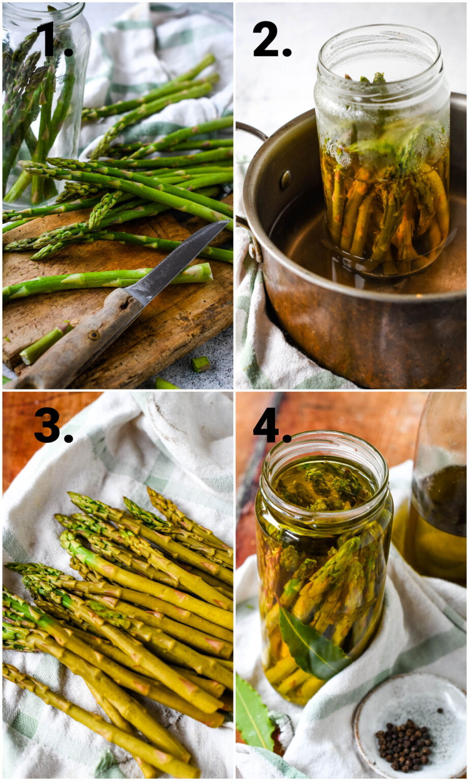 Pickled Asparagus In Oil - Larder Love