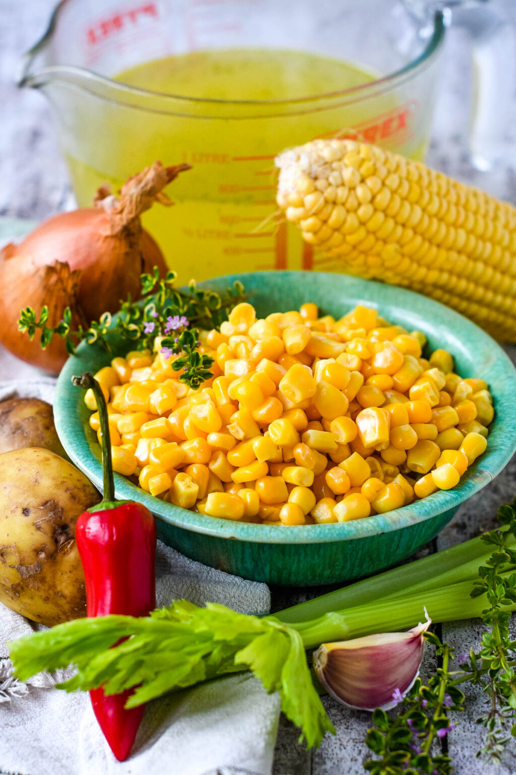 Super Easy Homemade Sweet Corn Soup - Larder Love