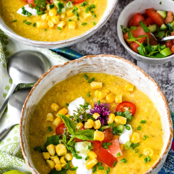 Super Easy Homemade Sweet Corn Soup - Larder Love
