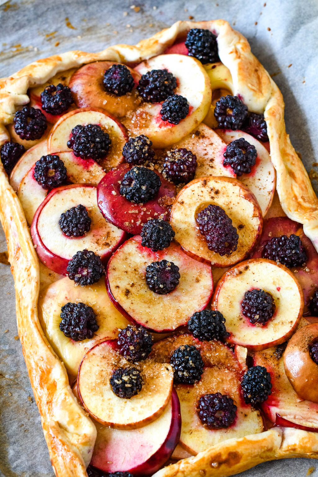 Quick And Easy Blackberry And Apple Tart - Larder Love