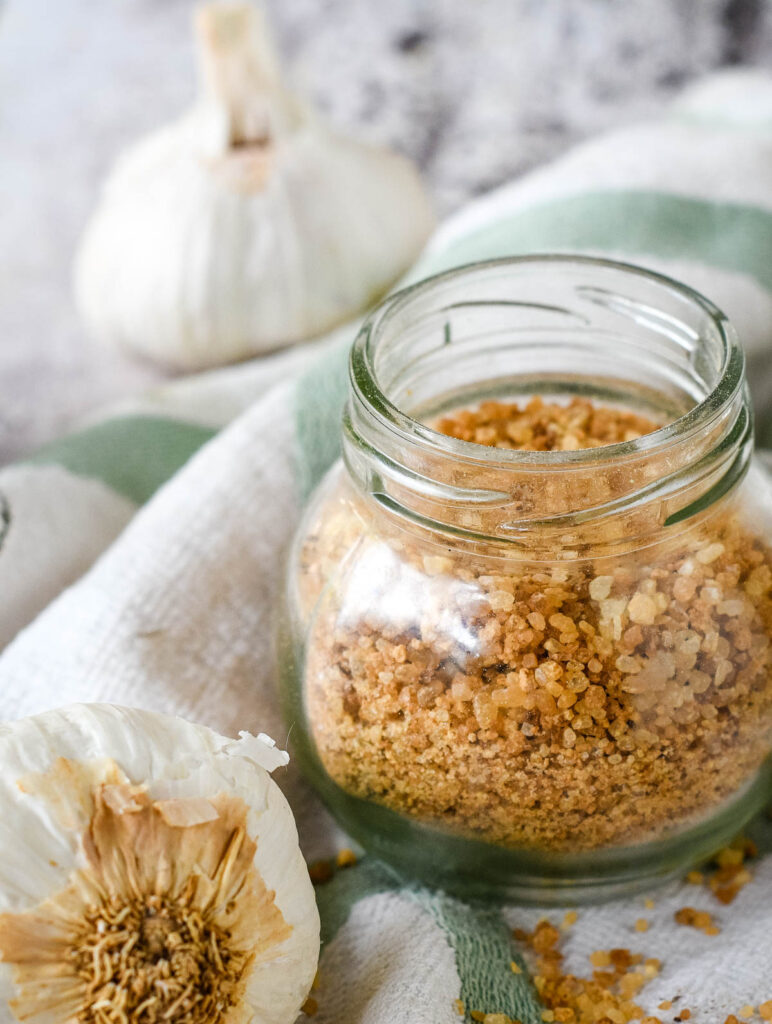 Homemade Roasted Garlic Salt - Larder Love