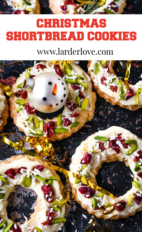 Quick And Easy Christmas Shortbread Cookies - Larder Love