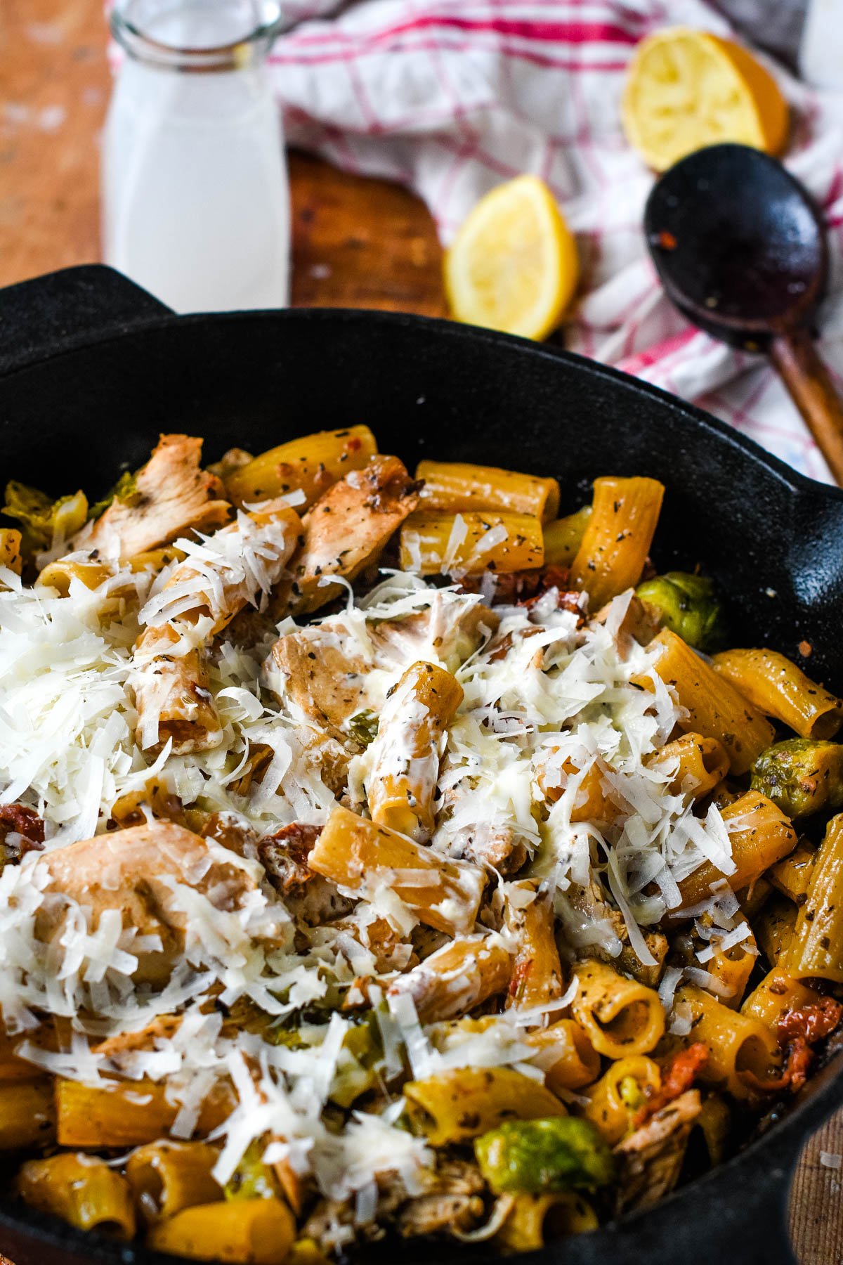 One-Pan Leftover Turkey Pasta Bake - Larder Love