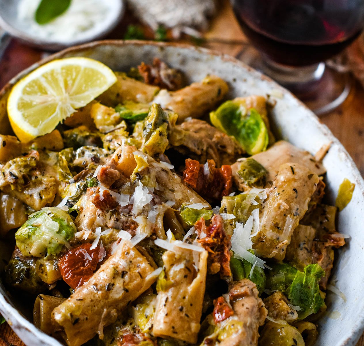 One-Pan Leftover Turkey Pasta Bake - Larder Love