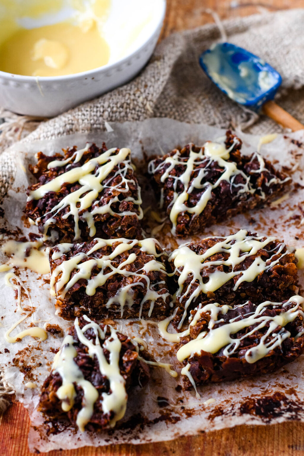 Easy Double Chocolate Flapjacks - Larder Love