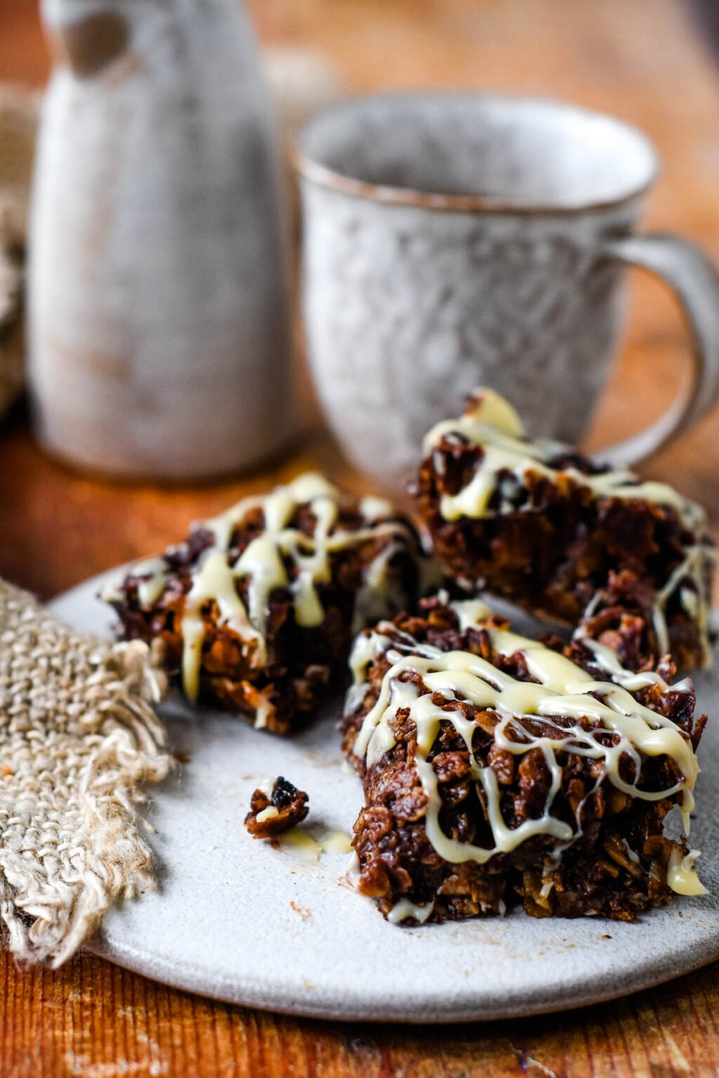 Easy Double Chocolate Flapjacks - Larder Love
