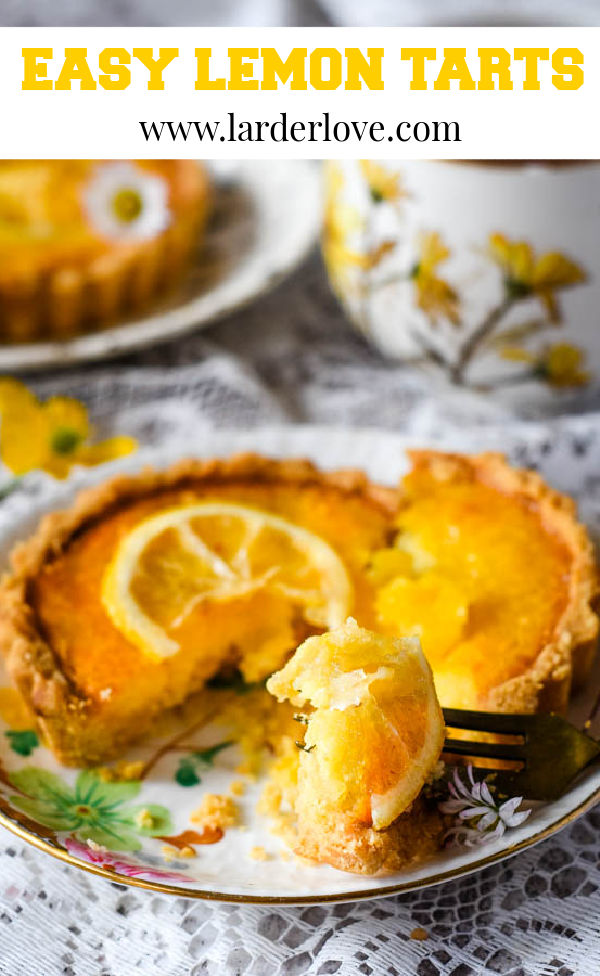 Easy Lemon Tarts (Tarte au citron) - Larder Love