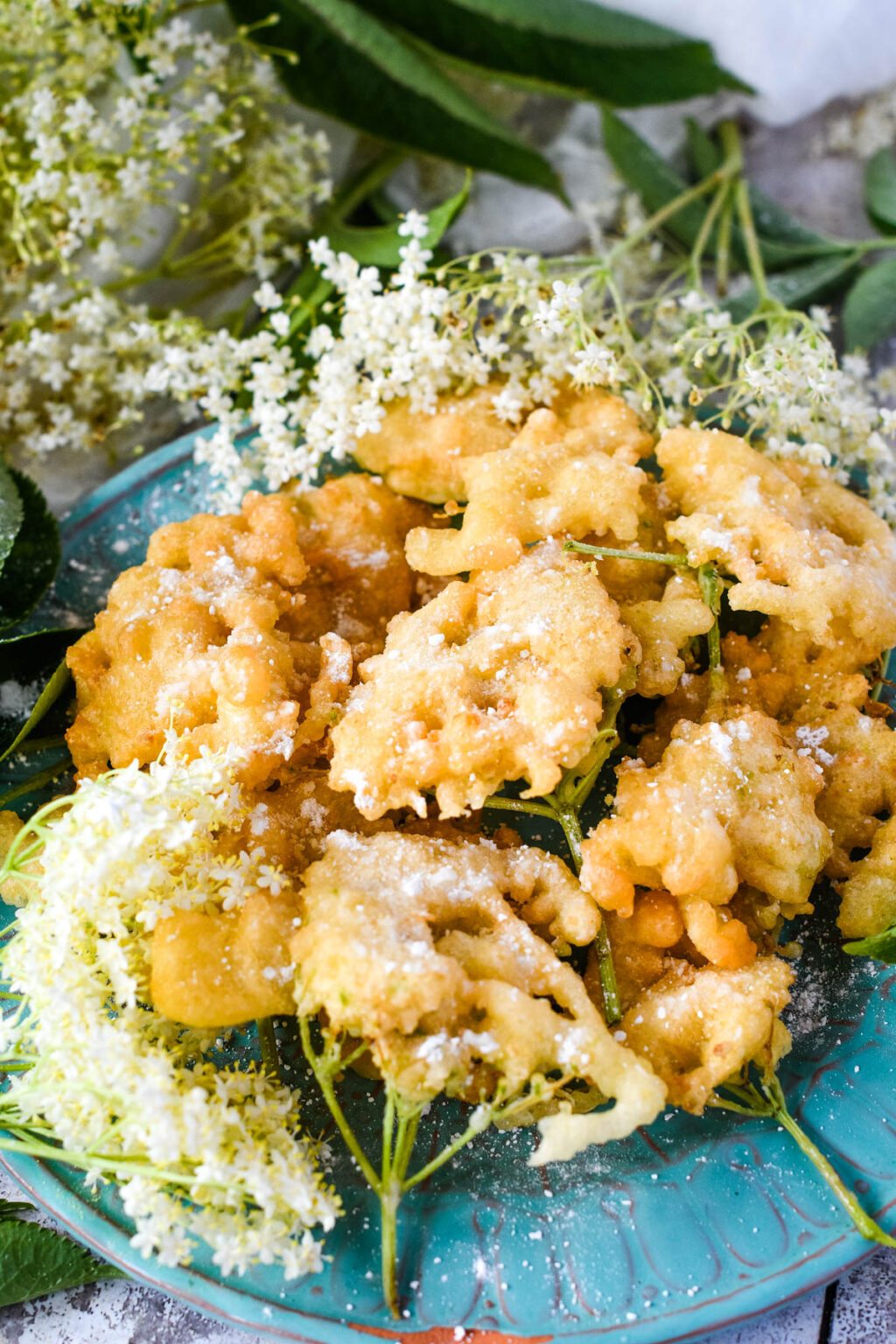 Super Easy Elderflower Fritters - Larder Love