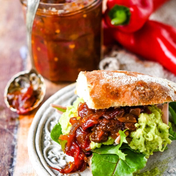 Super Easy Red Pepper Chutney - Larder Love