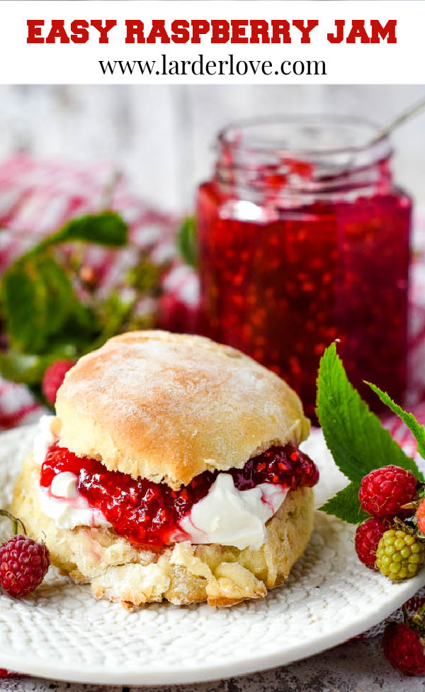 Easy Raspberry Jam - Larder Love