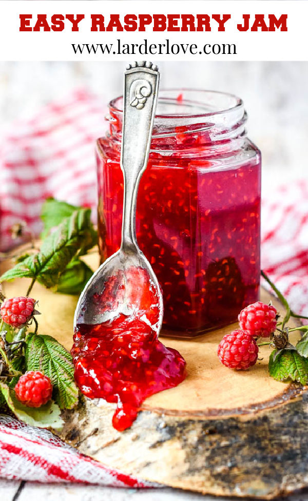Easy Raspberry Jam - Larder Love