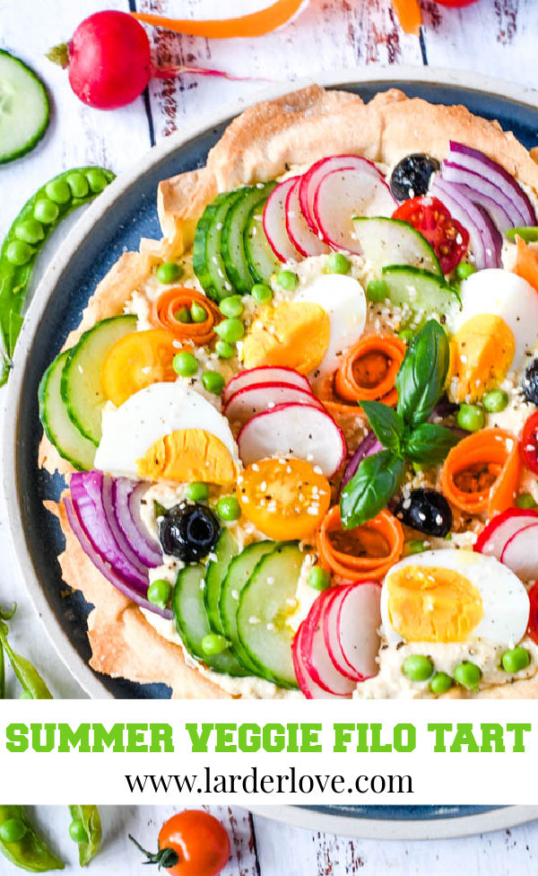 Summer Vegetable Filo Tart - Larder Love
